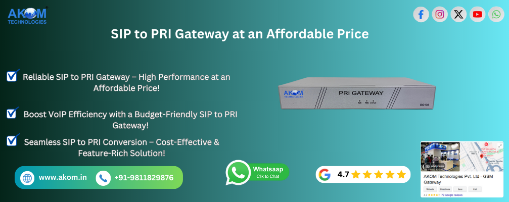 SIP to PRI Gateway at an Affordable Price